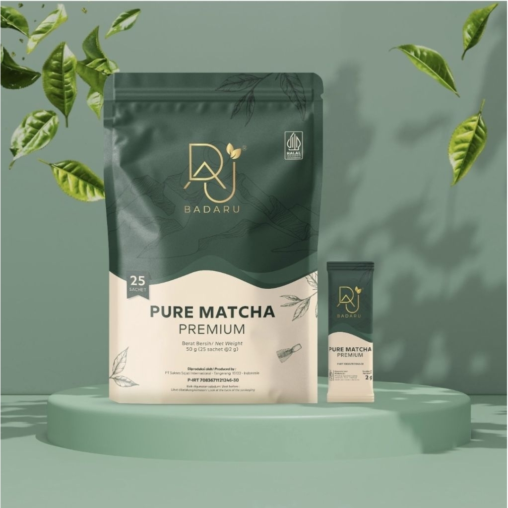 Jual MATCHA BADARU isi 25 sachet PURE MATCHA PREMIUM | Shopee Indonesia