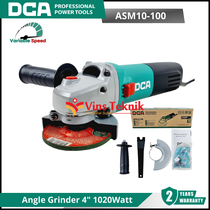 Jual Mesin Gerinda Listrik Angle Grinder 4" 100MM 1020Watt DCA ASM10 ...