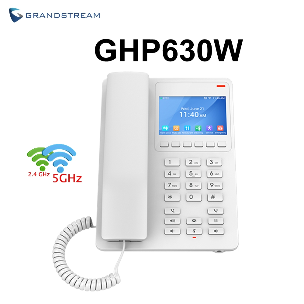 Jual Compact Hotel WiFi IP Phone Grandstream GHP630W (White) (Termasuk ...