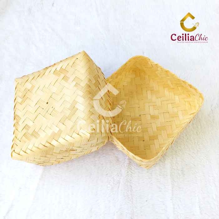 Jual Grosir Besek Bambu 15x15Cm Natural Besek Packaging Souvenir Besek ...