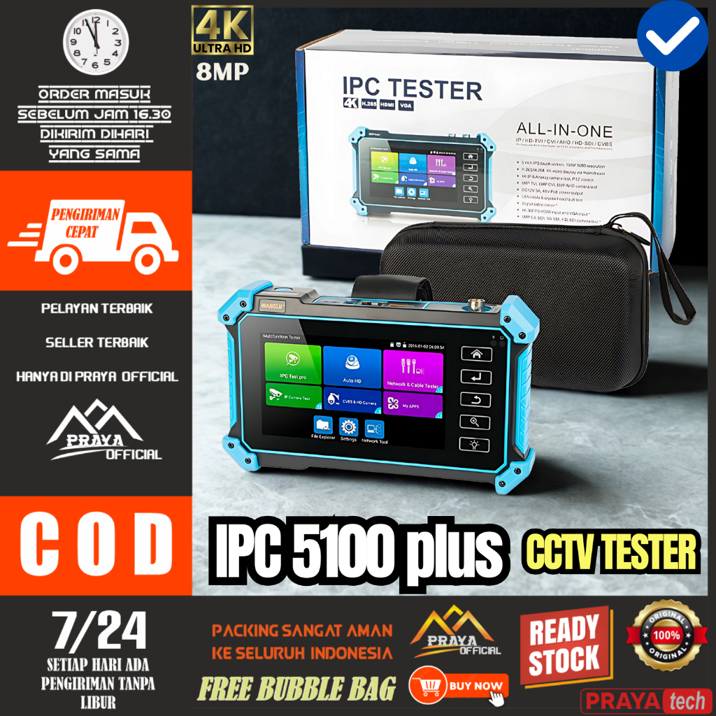 Jual IPC 5100 PLUS Display Video Monitor 5inch IPS Touch Screen IPC ...