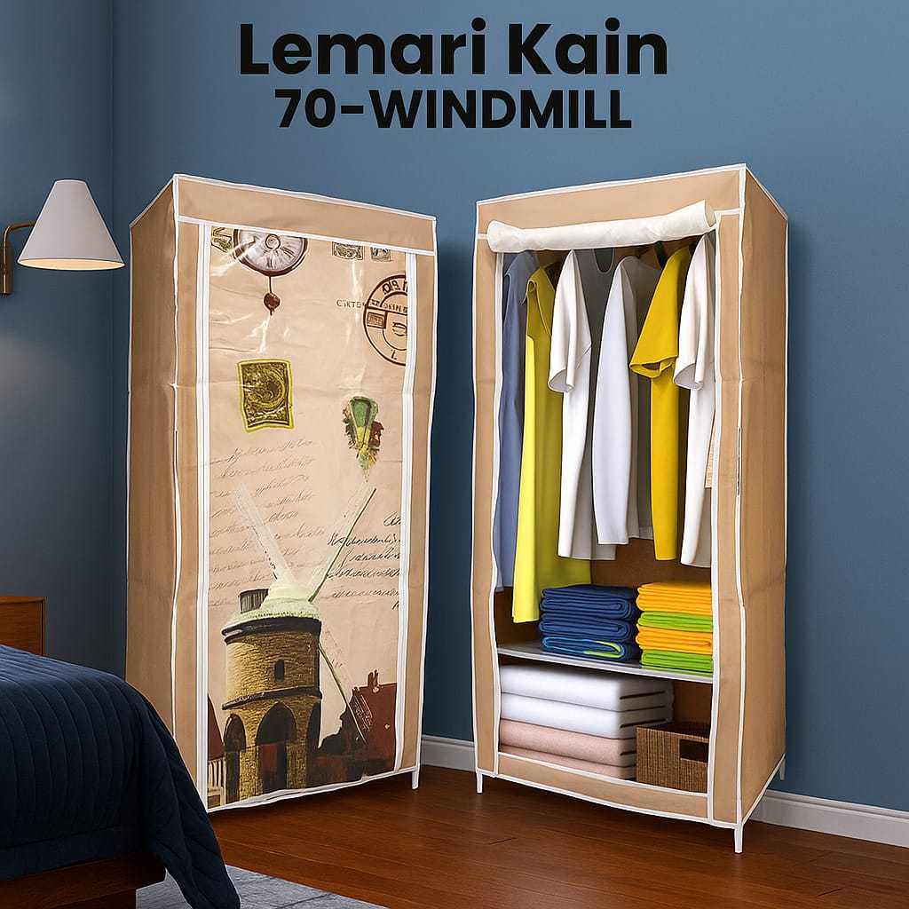 Jual Lemari Kain Portable Lemari Pakaian Minimalis Lemari Karakter ...