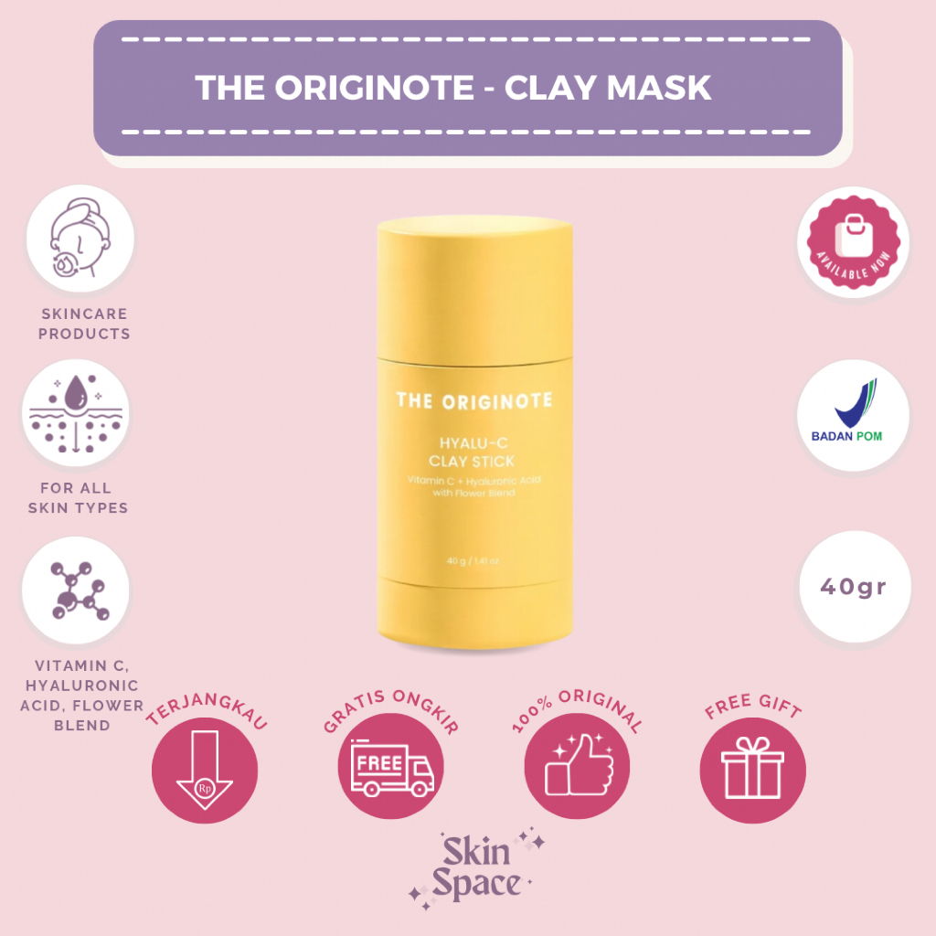 Jual THE ORIGINOTE Hyalu-C Clay Stick - Masker Wajah Membantu ...
