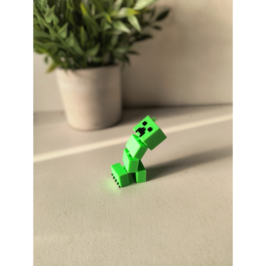 Jual Minecraft Creeper Articulated keychain | gantungan kunci Creeper ...