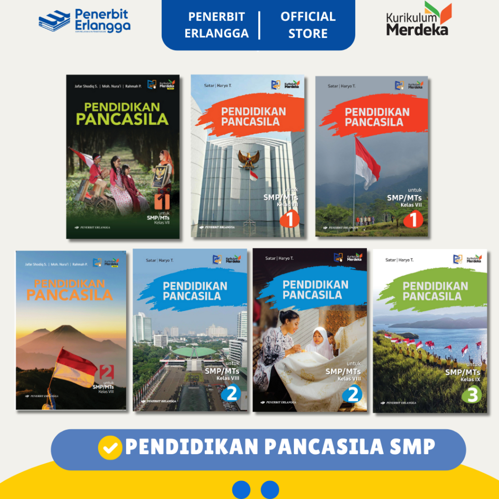 Jual [Erlangga Official] Pendidikan Pancasila Smp/Mts Kelas 7 8 9 Kurikulum Merdeka | Shopee ...