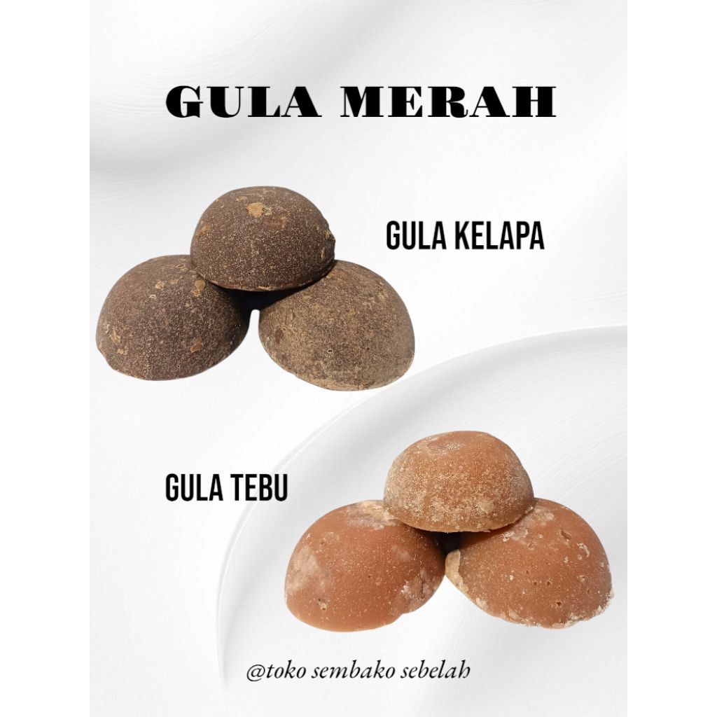 Jual Gula Merah Kelapa Dan Tebu Super Kemasan 500gr Dan 1kg | Shopee ...
