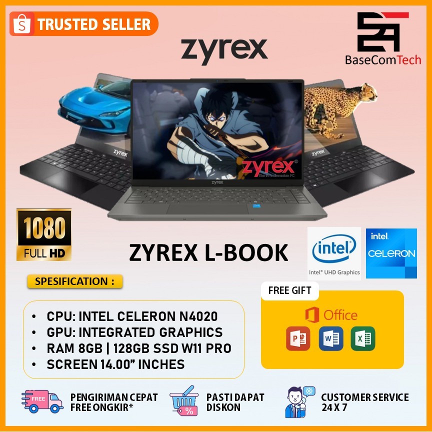 Jual Zyrex L-Book N4020 8GB 128GB W11PRO 14.0 Inches Silver | Shopee Indonesia