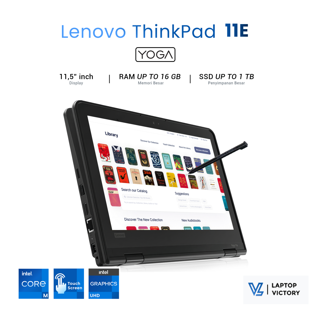 Jual Lenovo ThinkPad Yoga 11e m3 Gen 8 - Laptop Edukasi Layar Sentuh ...