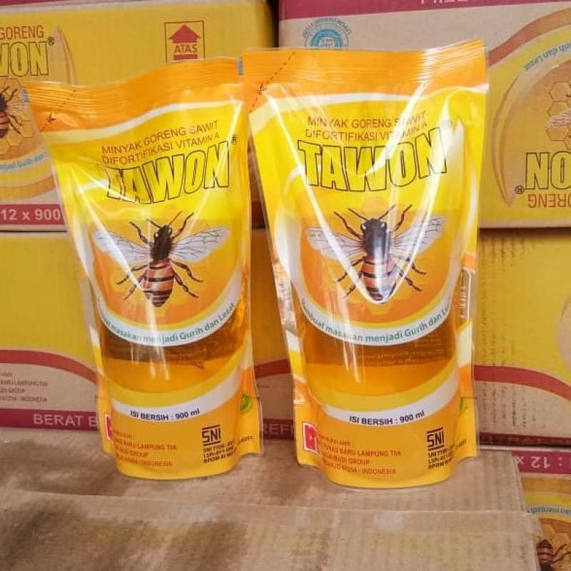 Jual Minyak Goreng Merk Cap Tawon Kemasan 900 ML Packing Aman Original ...
