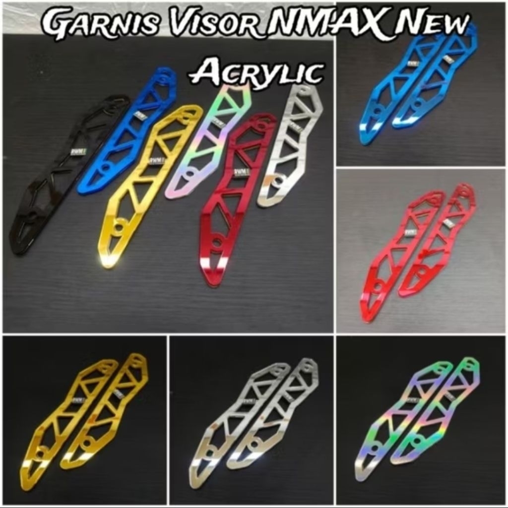 Jual Garnis Windshield Visor NMAX New Braket Pemanis Windshield NMAX ...