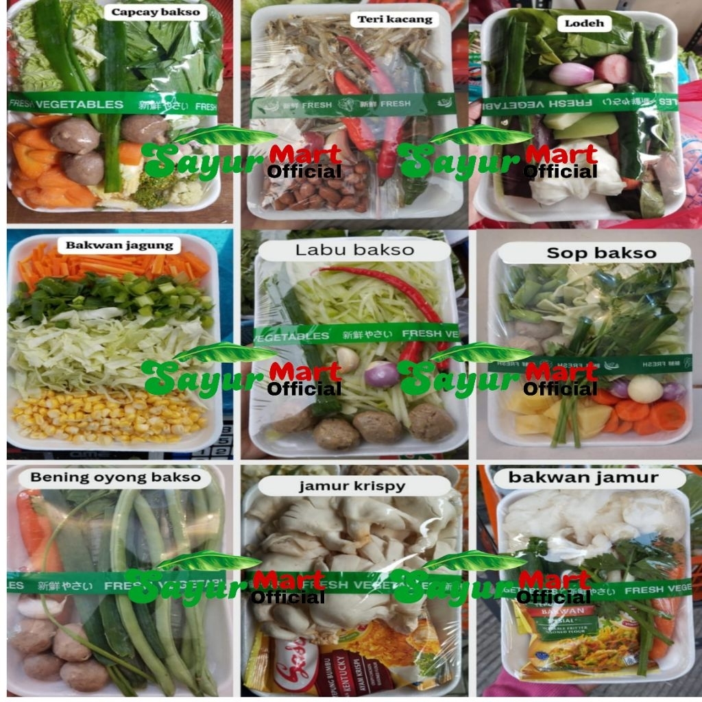 Jual Sayur Pack Capcay Bakso/Teri Kacang/Lodeh/Bakwan Jagung/Labu Bakso ...