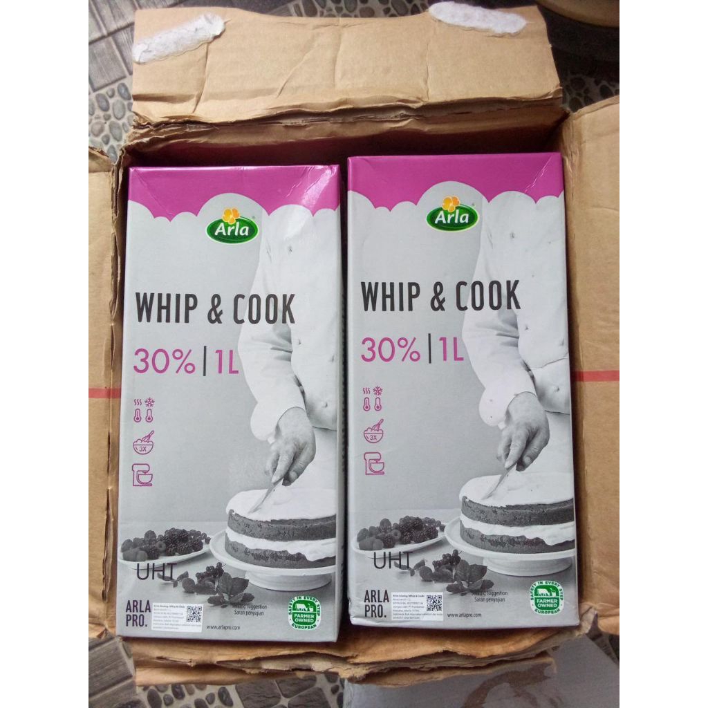 Jual Arla Whipe Cream 1liter/ arla whipping cream 1liter/Arla Whip&cook ...