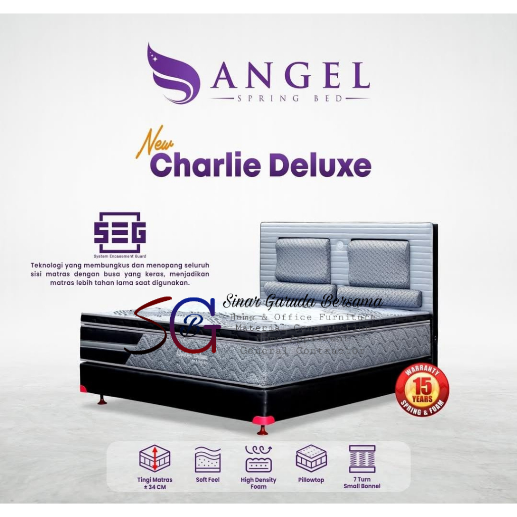 Jual ANGEL SPRING BED FOAM ENCASEMENT GARANSI 15 TAHUN TYPE CHARLIE ...