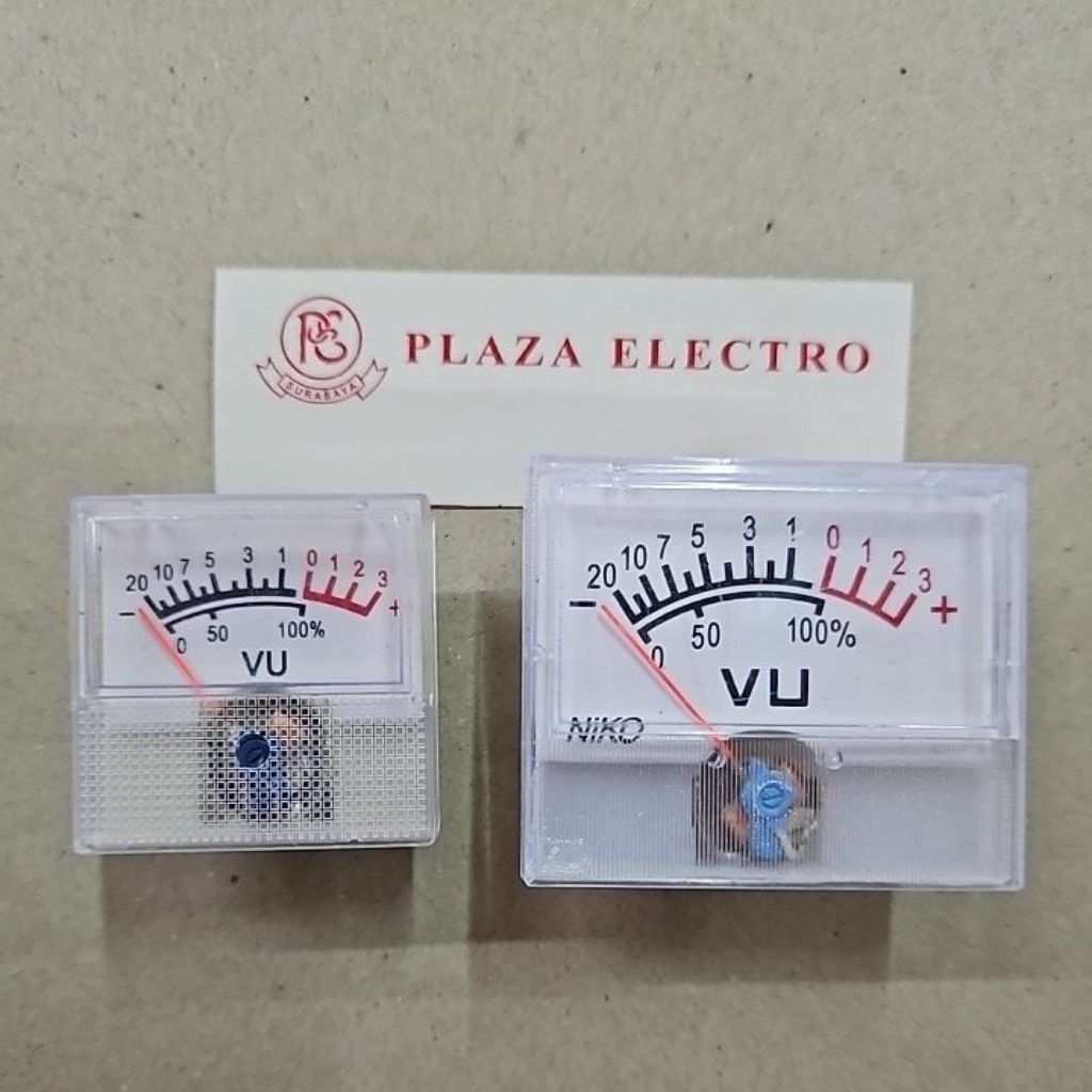 Jual VU DC ANALOG VU METER KECIL / BESAR PANEL METER | Shopee Indonesia