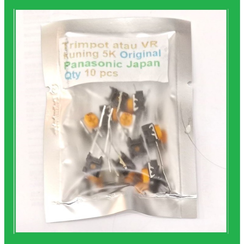 Jual Qty 10 pcs Trimpot atau VR kuning 5K original Panasonic Japan ...