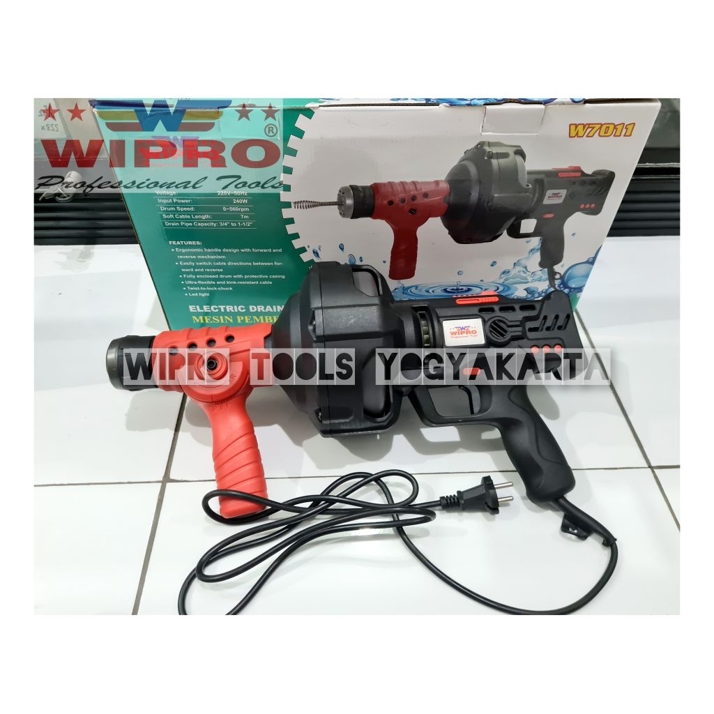 Jual Wipro Mesin Pembersih Pipa W7011 / Electric Drain Cleaner | Shopee ...