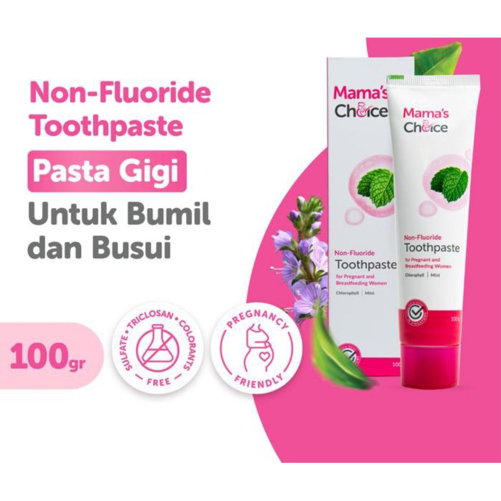 Jual Mama's Choice Non-fluoride Maternity Toothpaste 100gr | Shopee ...