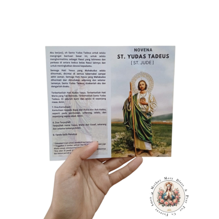 Jual Lembar Novena St.Yudas Tadeus | Lembar Doa Katolik | Shopee Indonesia