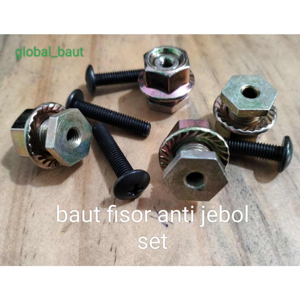Jual baut fisor motor anti jebol set ( 4 pcs ) universal | Shopee Indonesia