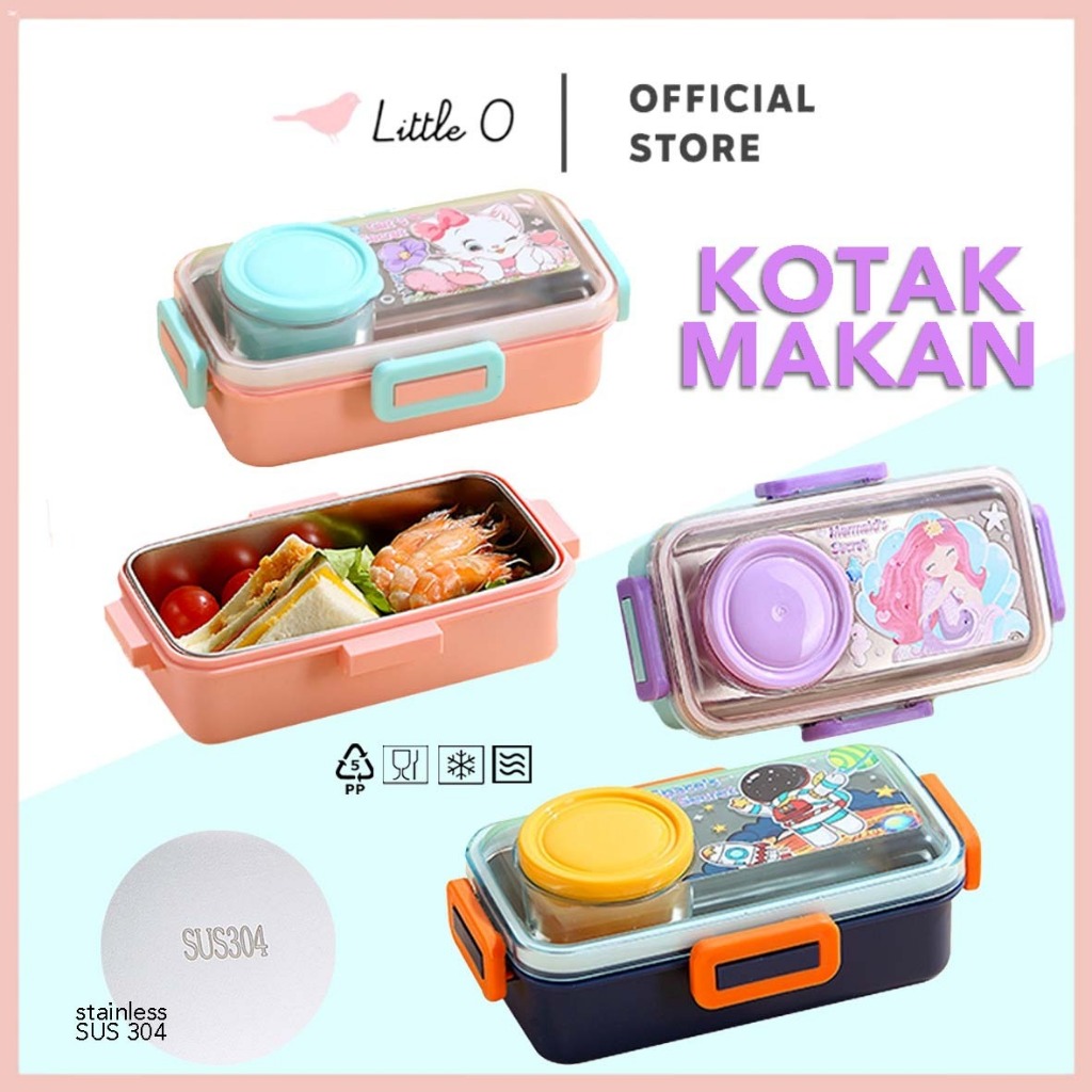 Jual Lunch Box Stainless Steel 500ml Tempat Makan Snack Kotak Bekal ...