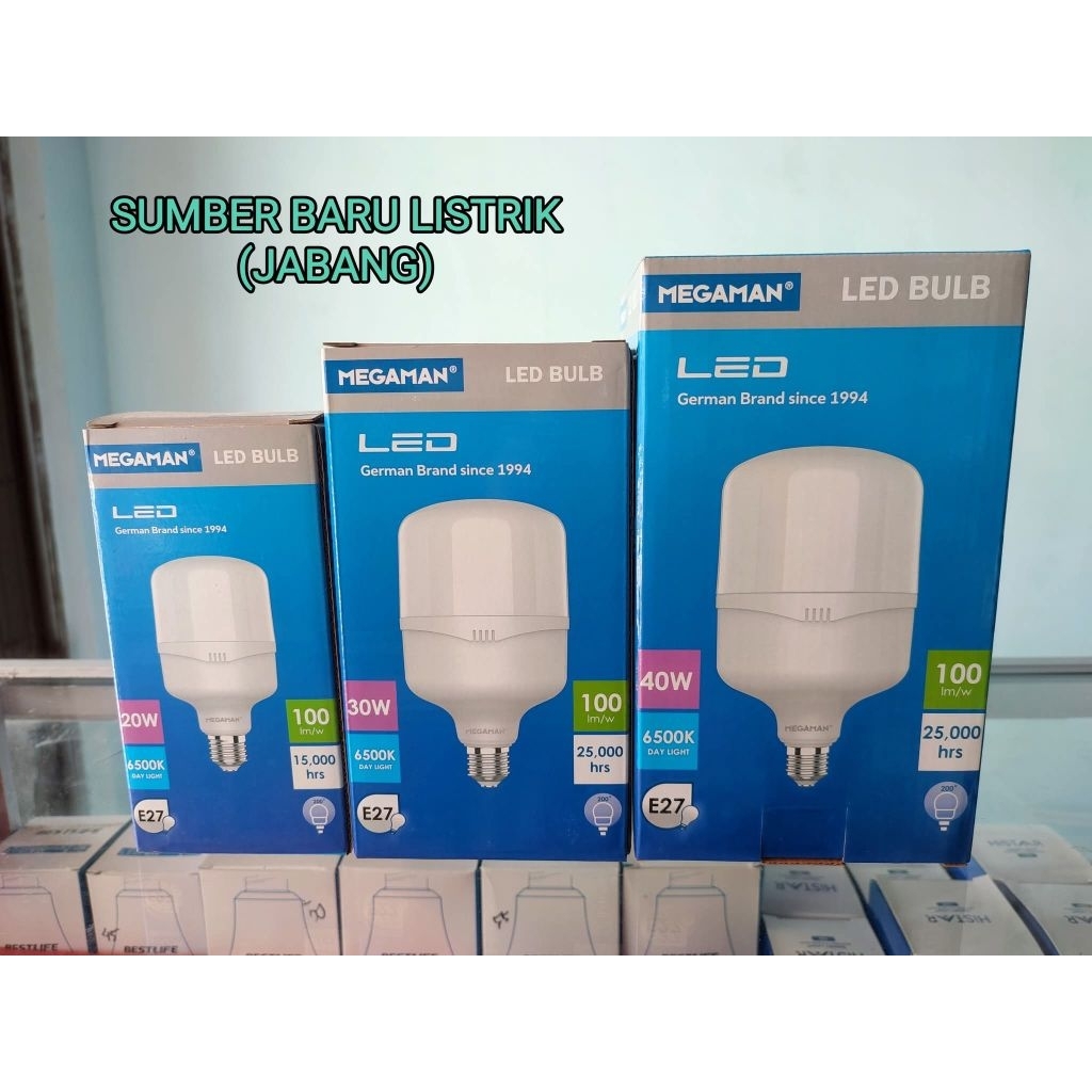 Jual LAMPU LED MEGAMAN MODEL T-BULB (CAHAYA PUTIH) | Shopee Indonesia
