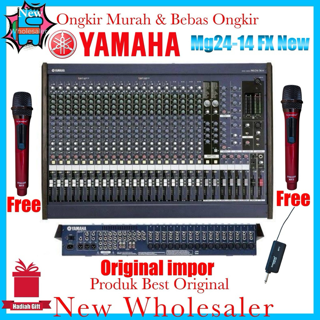 Jual Mixer Audio Yamaha Mg24 14Fx new professional Original impor mixing | Shopee Indonesia