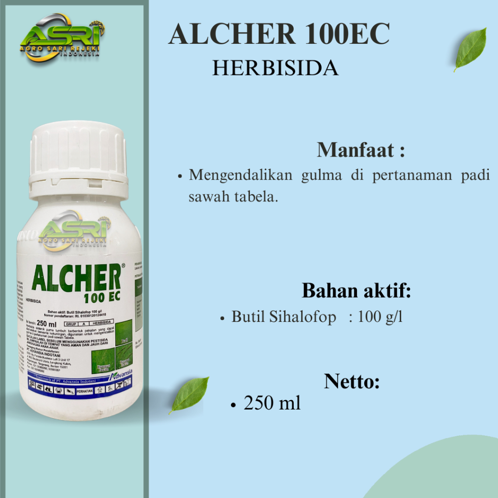 Jual ALCHER 100EC 250ML HERBISIDA Mengendalikan Gulma di Pertanaman ...