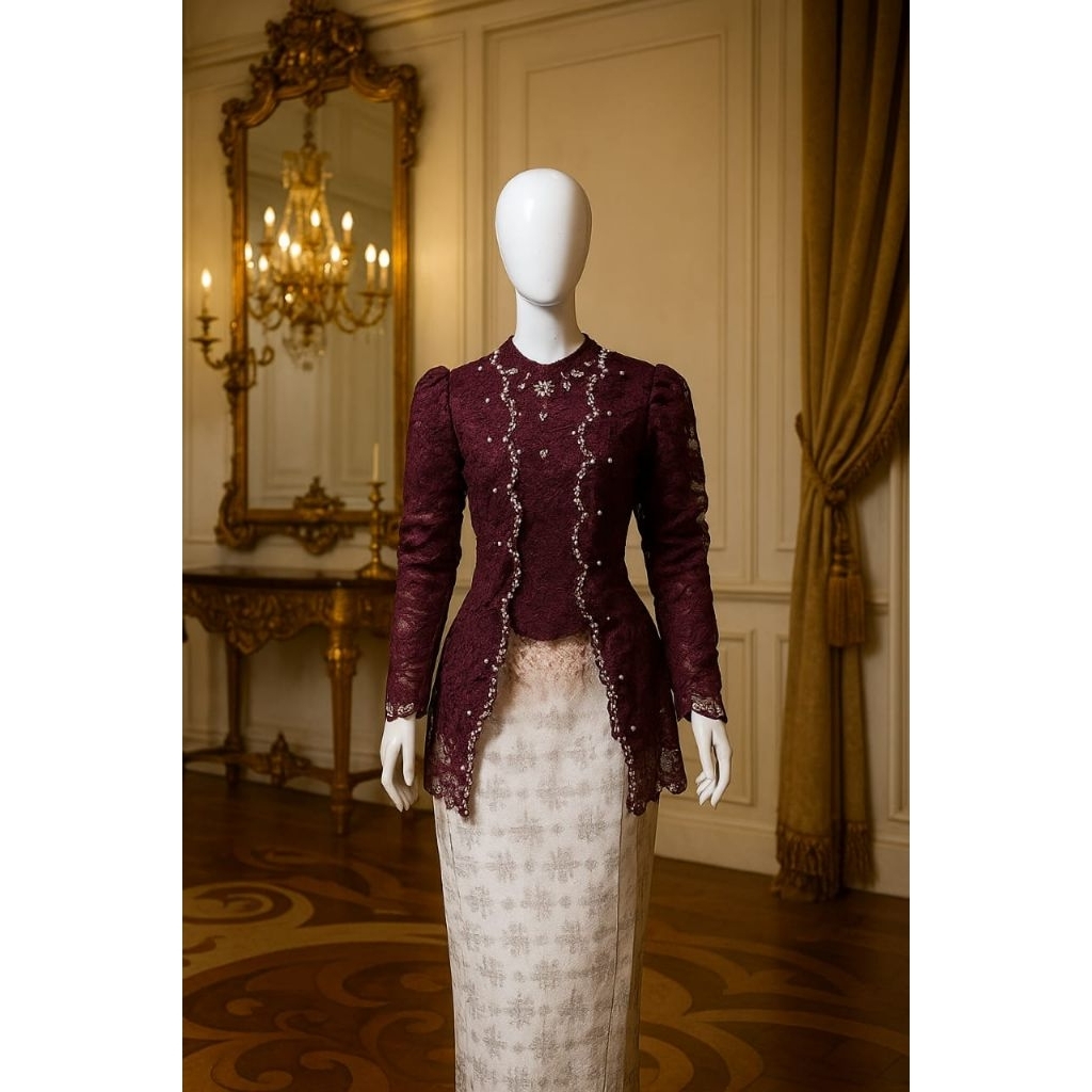 Jual BLOUSE KEBAYA ANNA || KEBAYA KEKINIAN || KEBAYA PAYET || KEBAYA ...