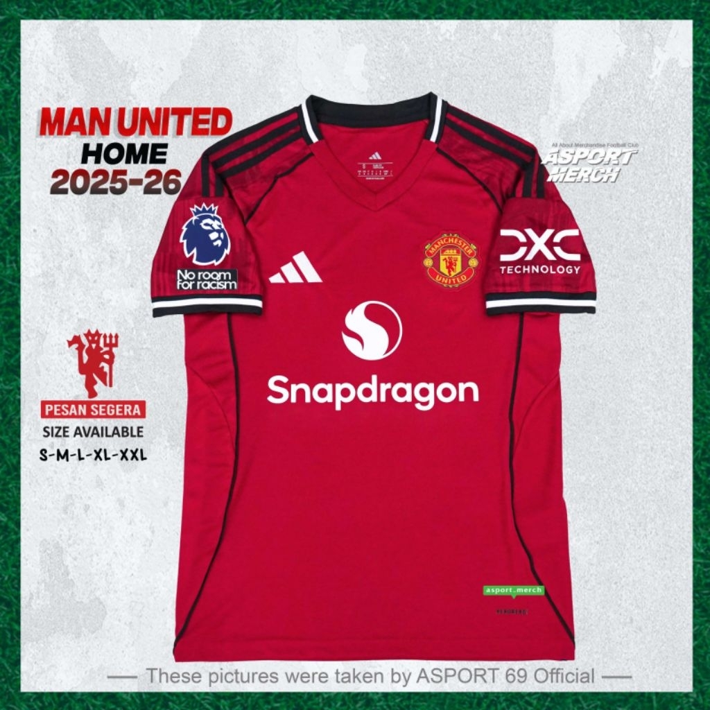 Jual ASPORT JERSEY MU MAN UNITED 2025 2026 JERSEY MU HOME 25 26 TERBARU ...