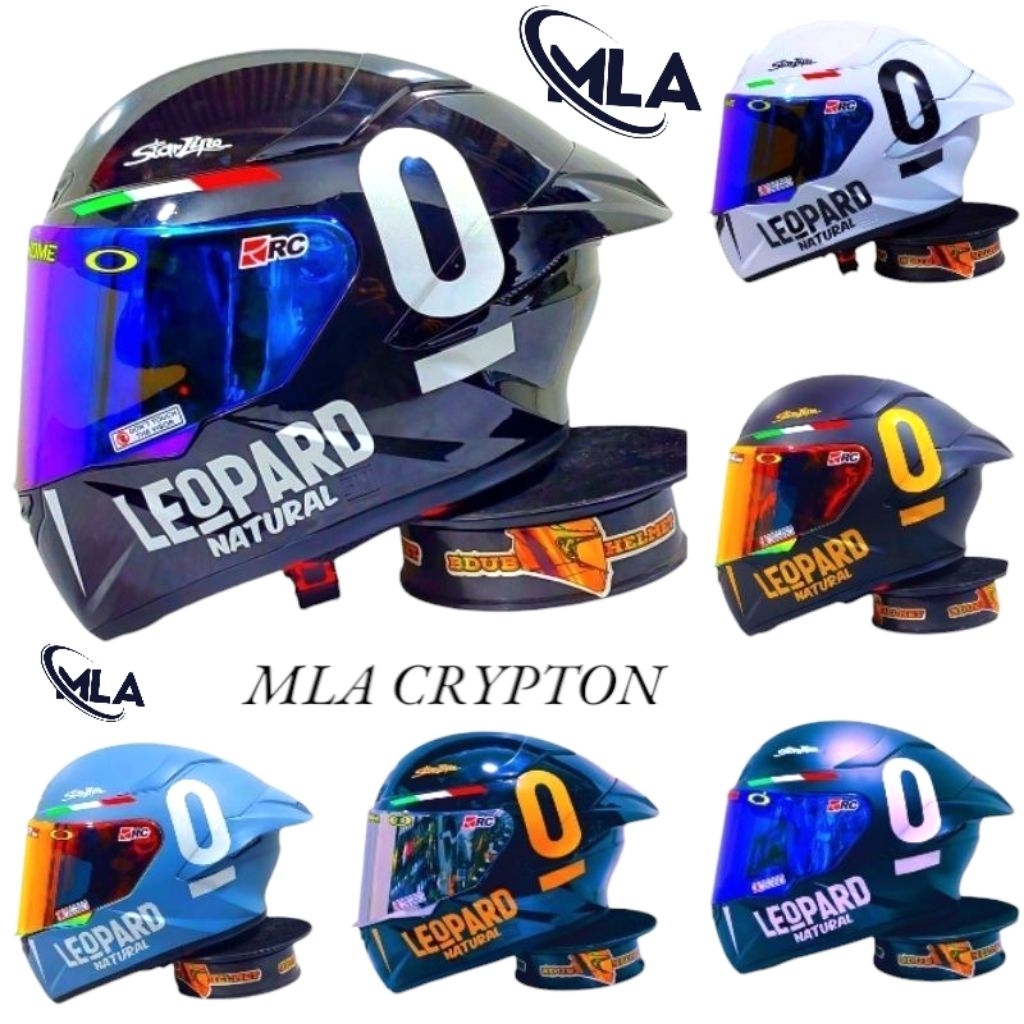 Jual Helm TT course full face TTC mla leopard paket ganteng | Shopee ...