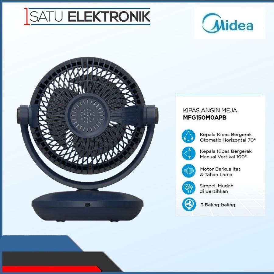 Jual MIDEA Kipas Angin Meja / Table Circulation Fan MFG150M0APB - Mini ...