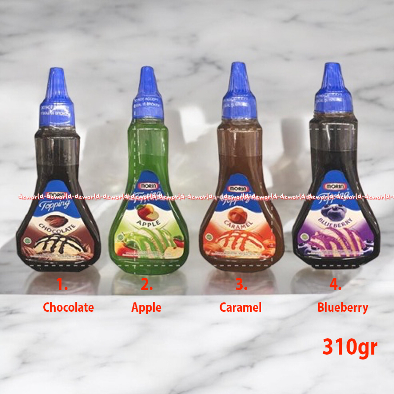 Jual Morin Topping 310gr Rasa Chocolate Apple Caramel Blueberry Jar ...
