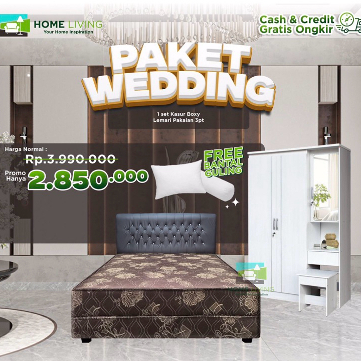 Jual HOMELIVING - PAKET WEDDING/PAKET PERNIKAHAN/PAKET ISI KAMAR ...