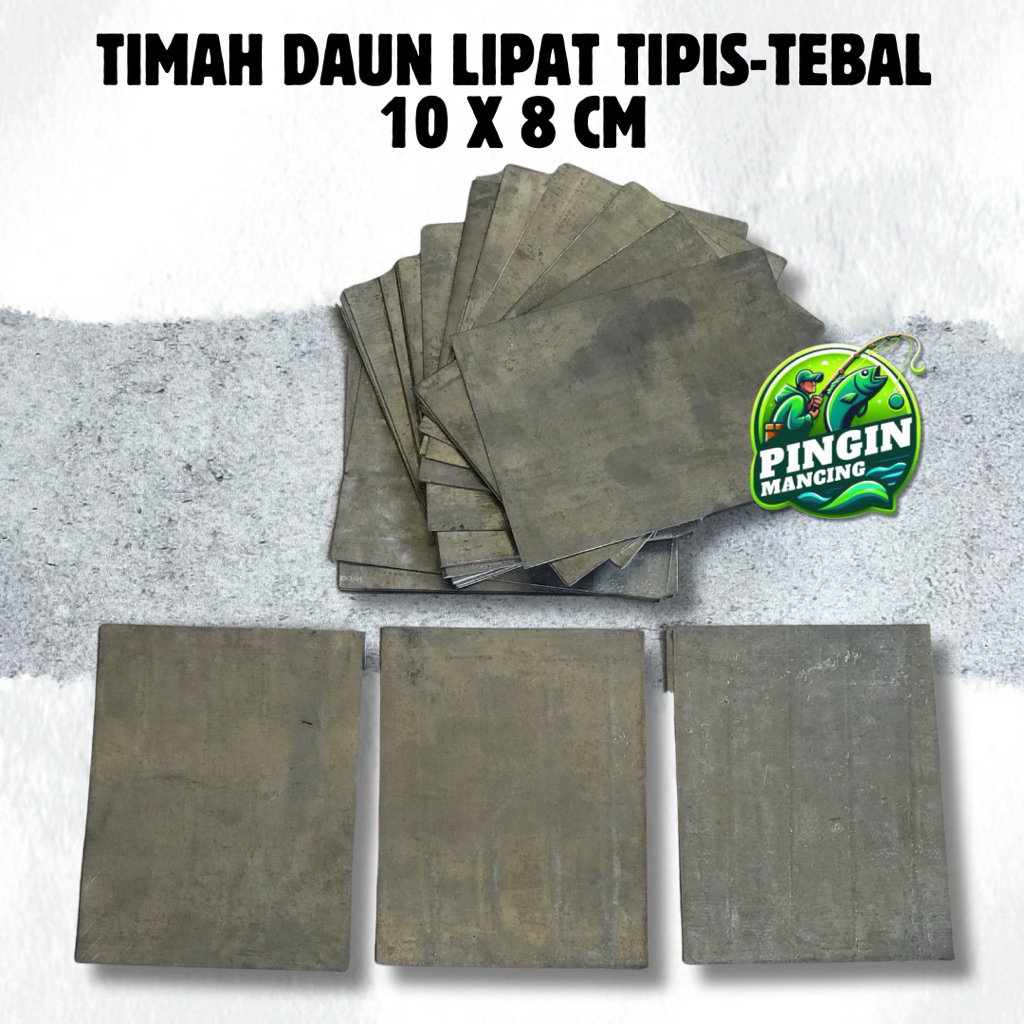 Jual Timah Pancing Lembaran Lipat Lempeng 10 x 8 Cm Timbel Pemberat ...