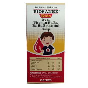 Jual BIOSANBE KIDS SYRUP 120 ML | Shopee Indonesia