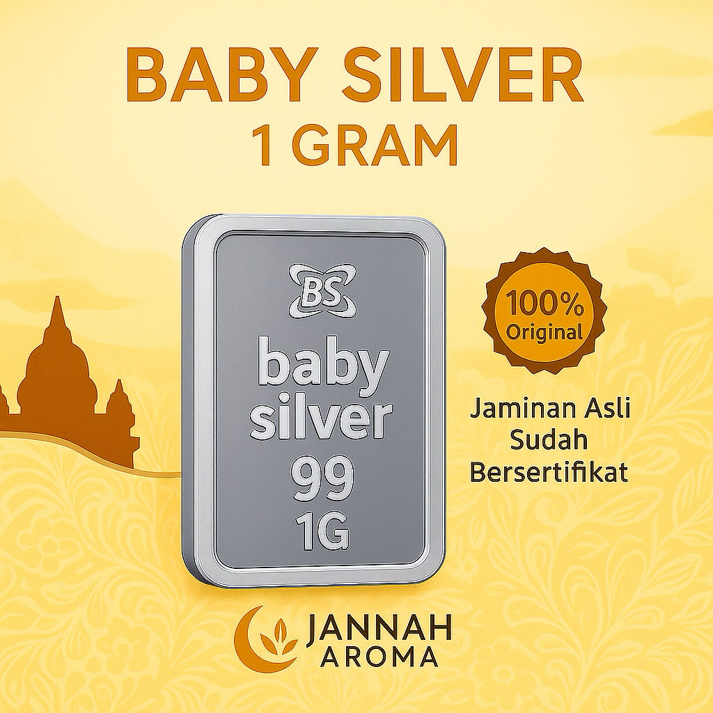 Jual Baby Silver Logam Mulia Perak Murni Batangan Asli Fine Silver 1 ...