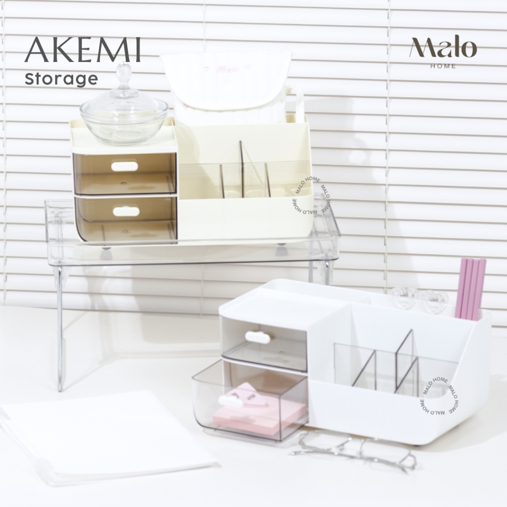 Jual MALOHOME -AKEMI Storage Tempat Penyimpanan Storage Meja Organizer ...
