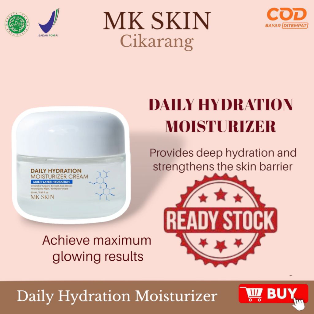 Jual ( READY ) MK SKIN - DAILY HYDRATION MOISTURIZER BY MAHARANI KEMALA ...