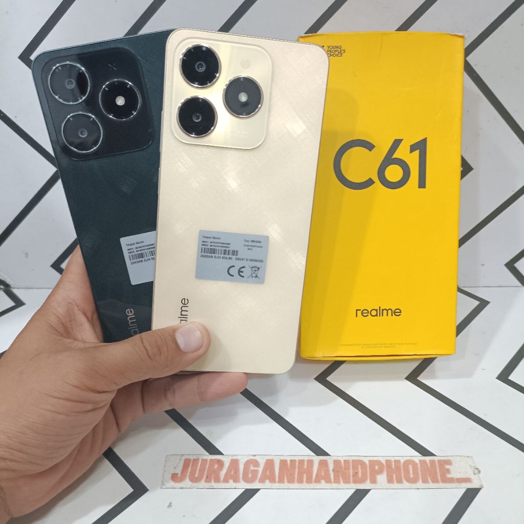 Jual REALME C61 8/128GB HP BEKAS SECOND FULLSET | Shopee Indonesia