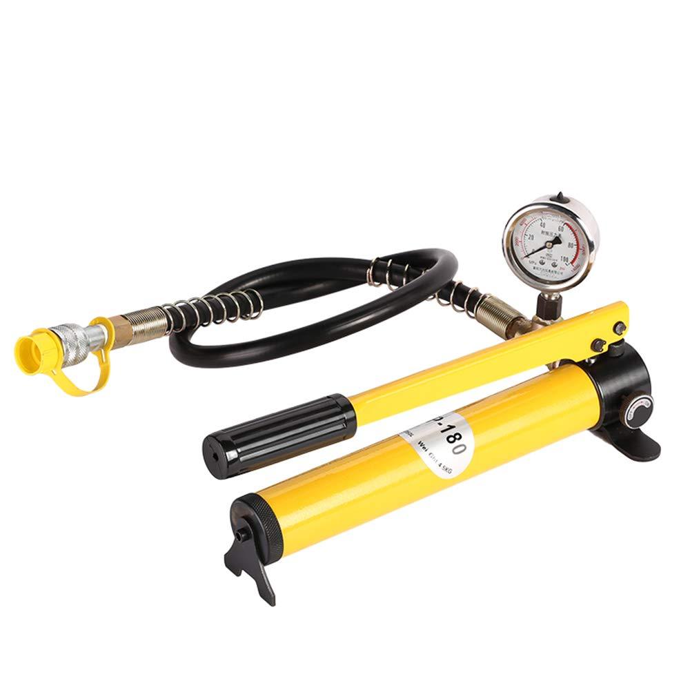 Jual 400 ml Manual Hydraulic Pump CP-180 + Pressure Gauge CP-180 / Pompa Hidrolik Manual 0.4 L ...