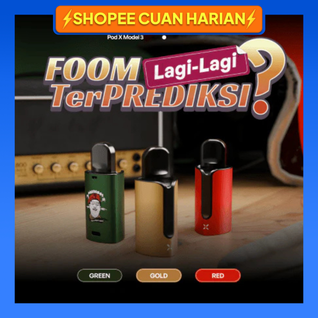 Jual NEW EDITION FOOM POD X MODEL 3 THE PREDIKSI 100% AUTHENTIC POD MOD ...