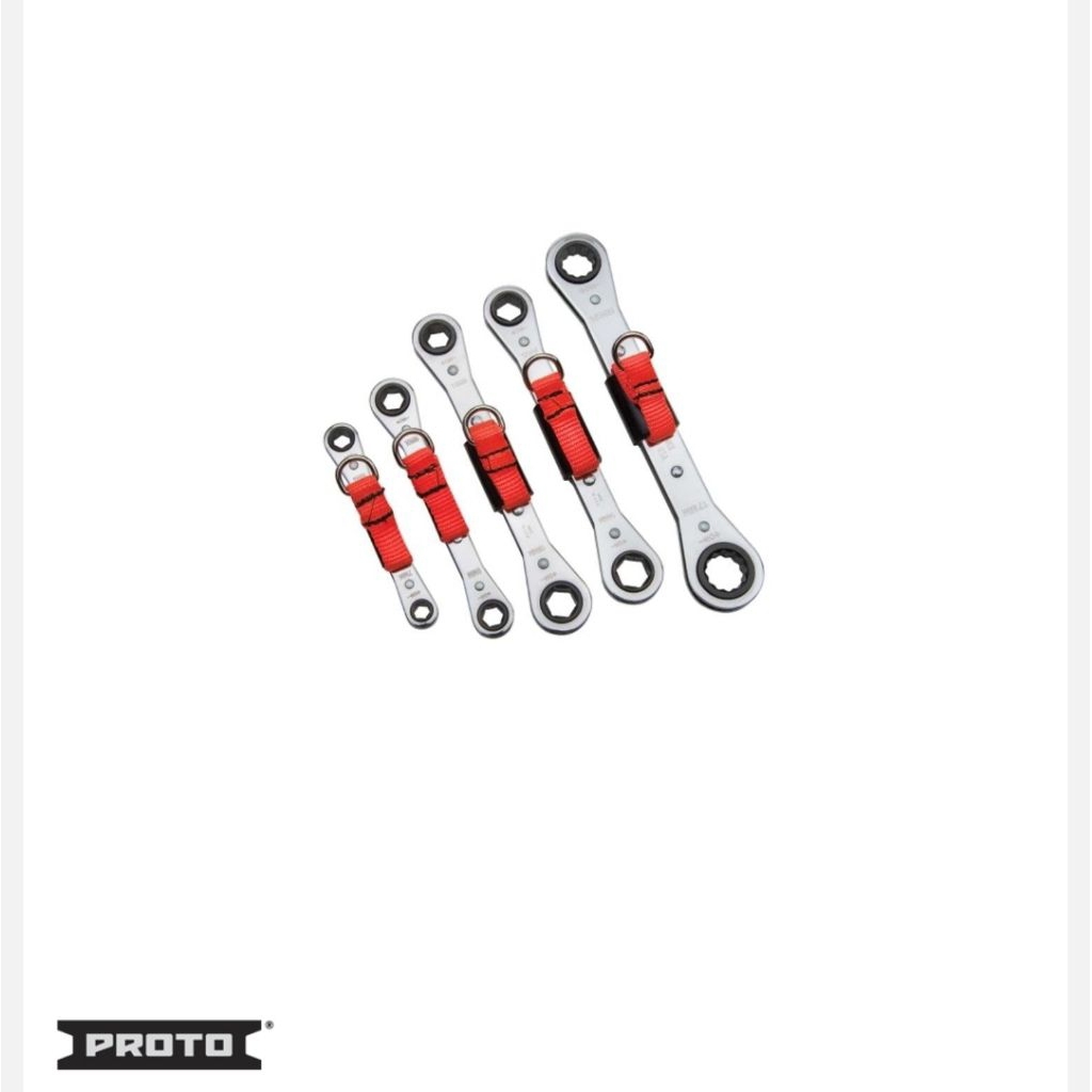 Jual Proto Ratcheting Wrench Set 5 Piece Double Box Metric Tether-Ready ...