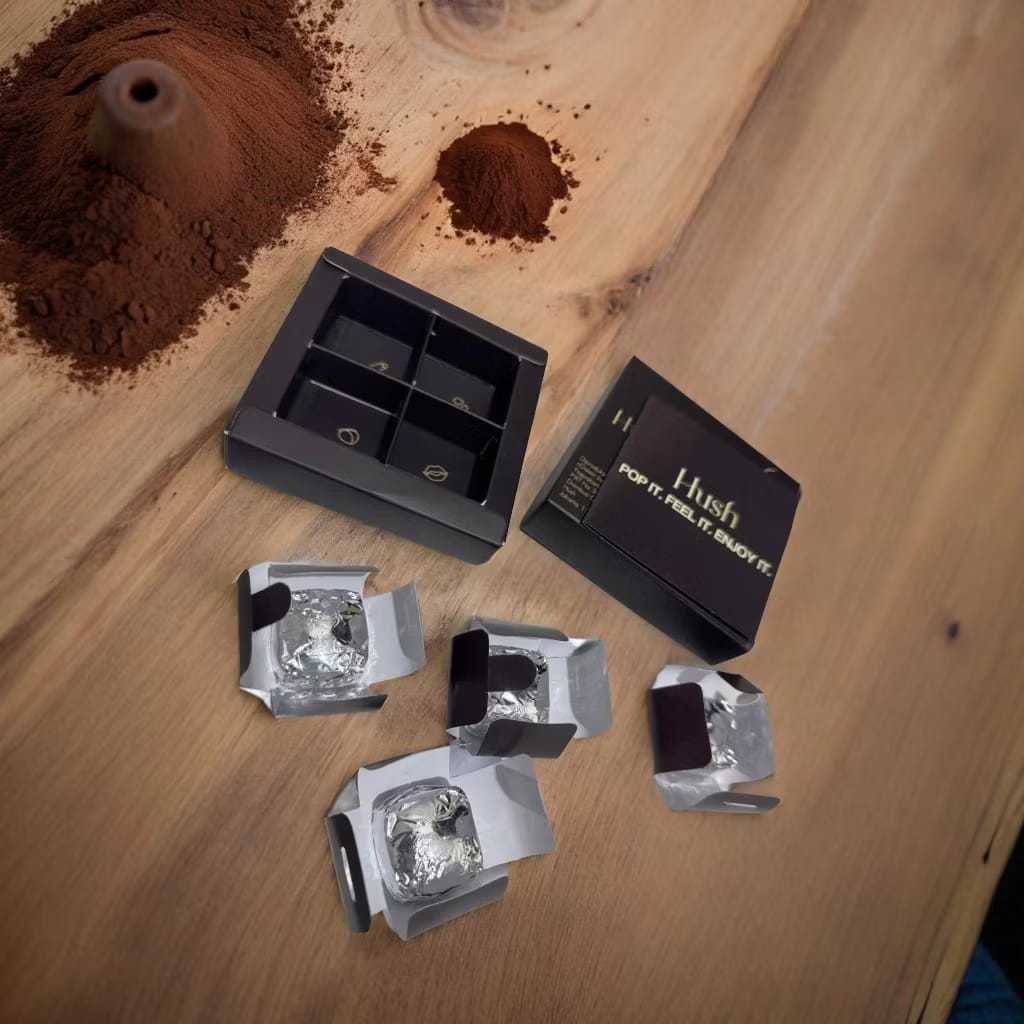 Jual Hush Chocolate Dark Chocolate with Maca Root, Horny Goat Weed ...