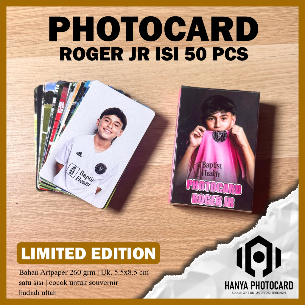 Jual " Photocard Roger Jr Inter Miami Isi 50 Pcs (Free Gantungan Kunci dan Stiker random) Untuk ...