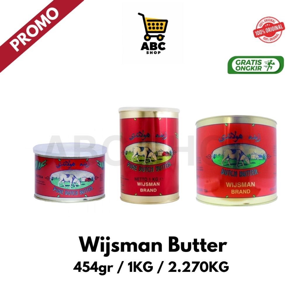 Jual wisman butter / mentega wijsman salted butter 454gram / 1KG / 2 ...