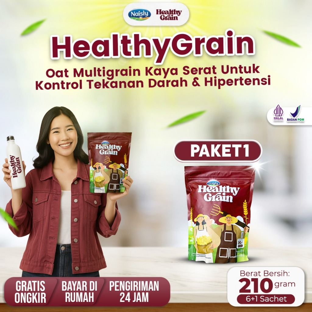 Jual Minuman Oat Multigrain Healthy Grain – Bantu Turunkan Hipertensi ...