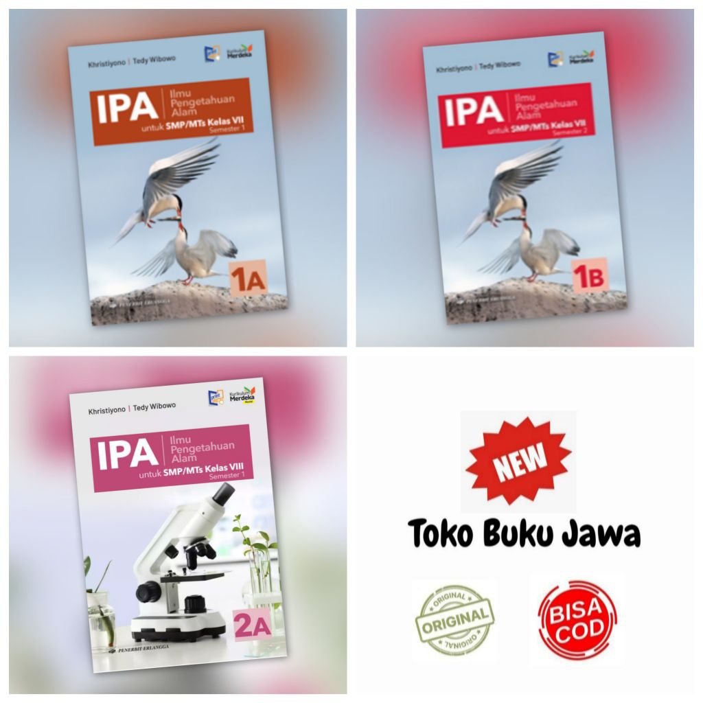 Jual OBRAL Buku SMP IPA 1A 1B 2A 2B 3A 3B SMP Kelas 7 8 9 Kurikulum Merdeka Erlangga | Shopee ...