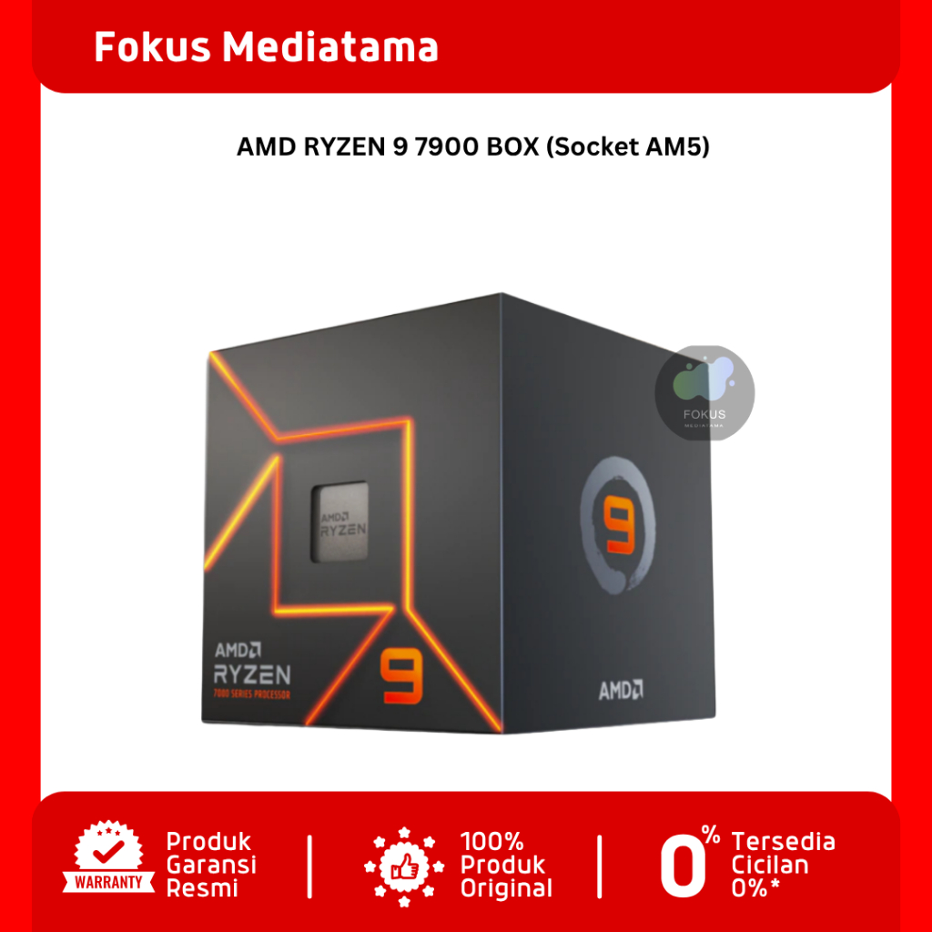 Jual AMD RYZEN 9 7900 BOX (Socket AM5) - RY04 | Shopee Indonesia
