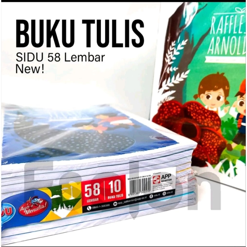 Jual Buku tulis SIDU 58 lembar 1 pak isi ( 10 buku ) | Shopee Indonesia
