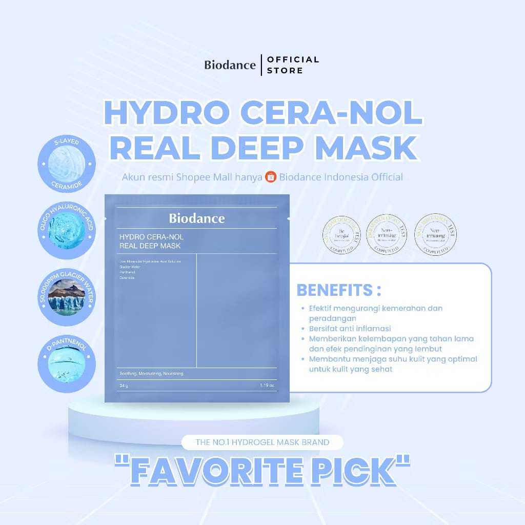 Jual BIODANCE - Hydro Cera Nol Real Deep Mask [ 1 Sheet ] | Shopee Indonesia